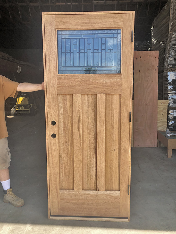 Craftsman Exterior Door with Clear Glass