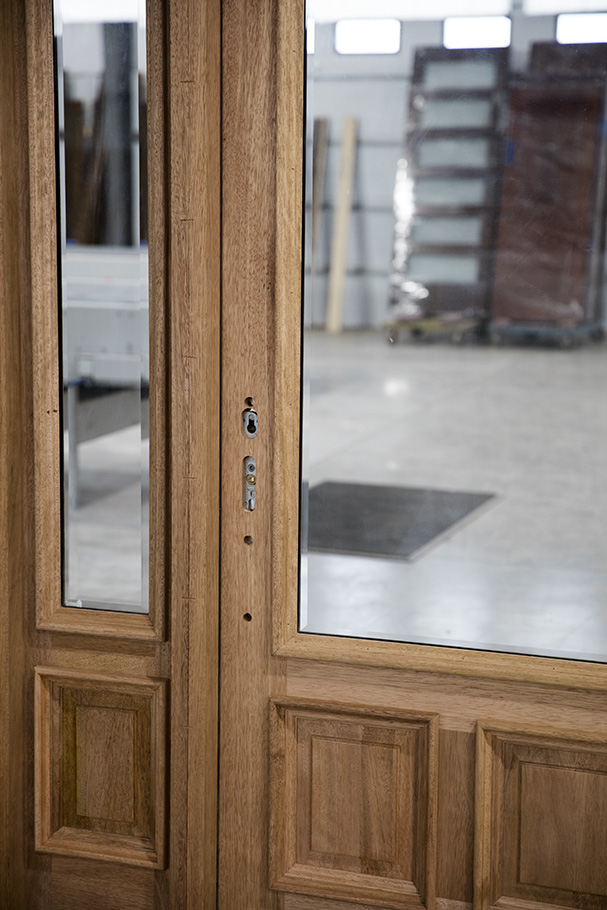 Mahogany Exterior Door 1 Sidelite