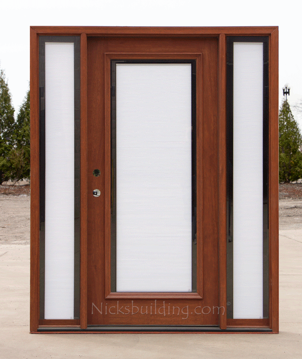 Exterior Doors with Sidelights - Solid Mahogany Entry Doors