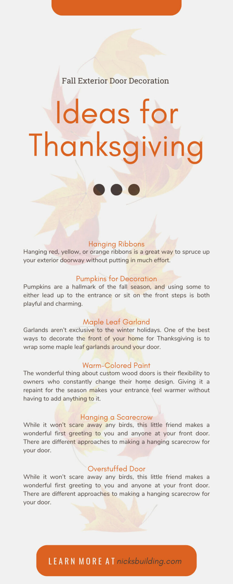 10 Fall Exterior Door Decoration Ideas for Thanksgiving